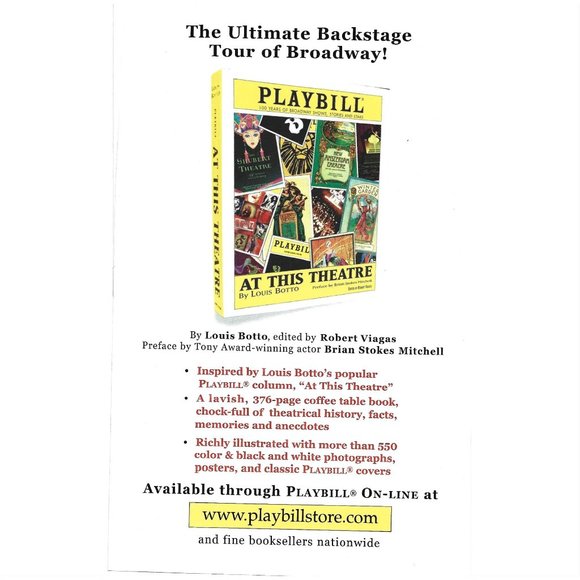 Art | Playbill Ad Tour Broadway At The Theatre 200s Print Ad | Poshmark